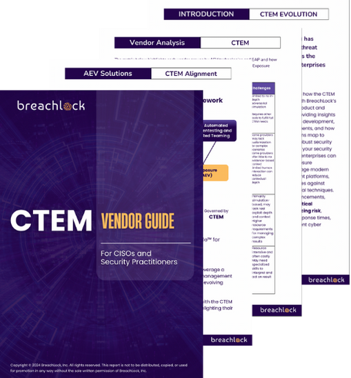 Breachlock Ctem Vendor Guide For Cisos And Security Practitioners
